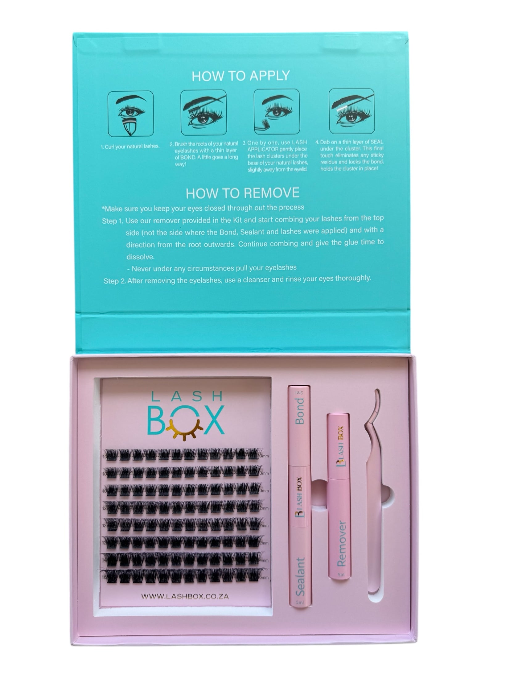 Lashbox DIY / Cluster/ Segment lashes Home Kit-Style 11 | Lash Box Pty Ltd